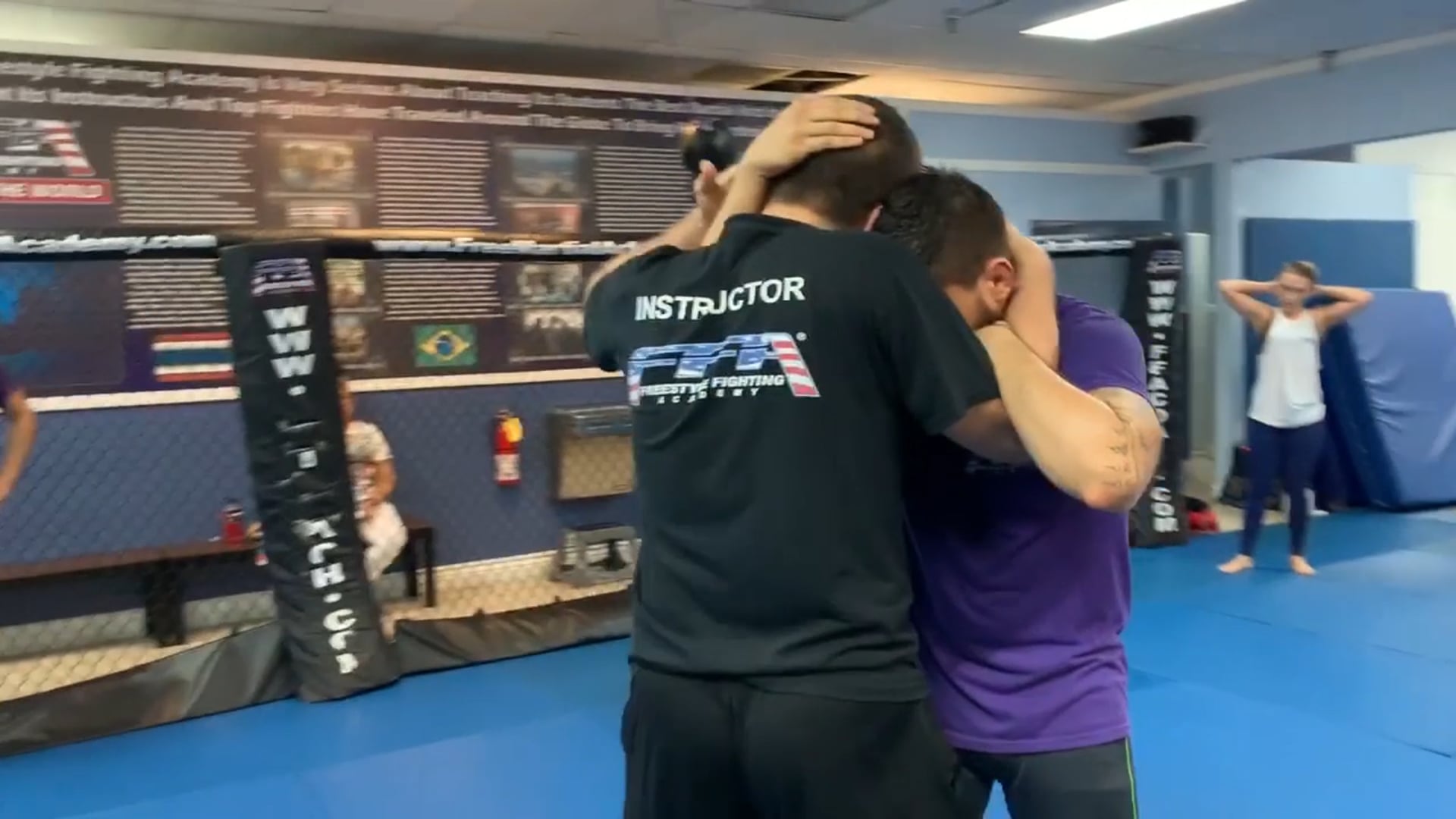 Thai Clinch Wrist Pull to Horizontal Elbow - FFAcoach