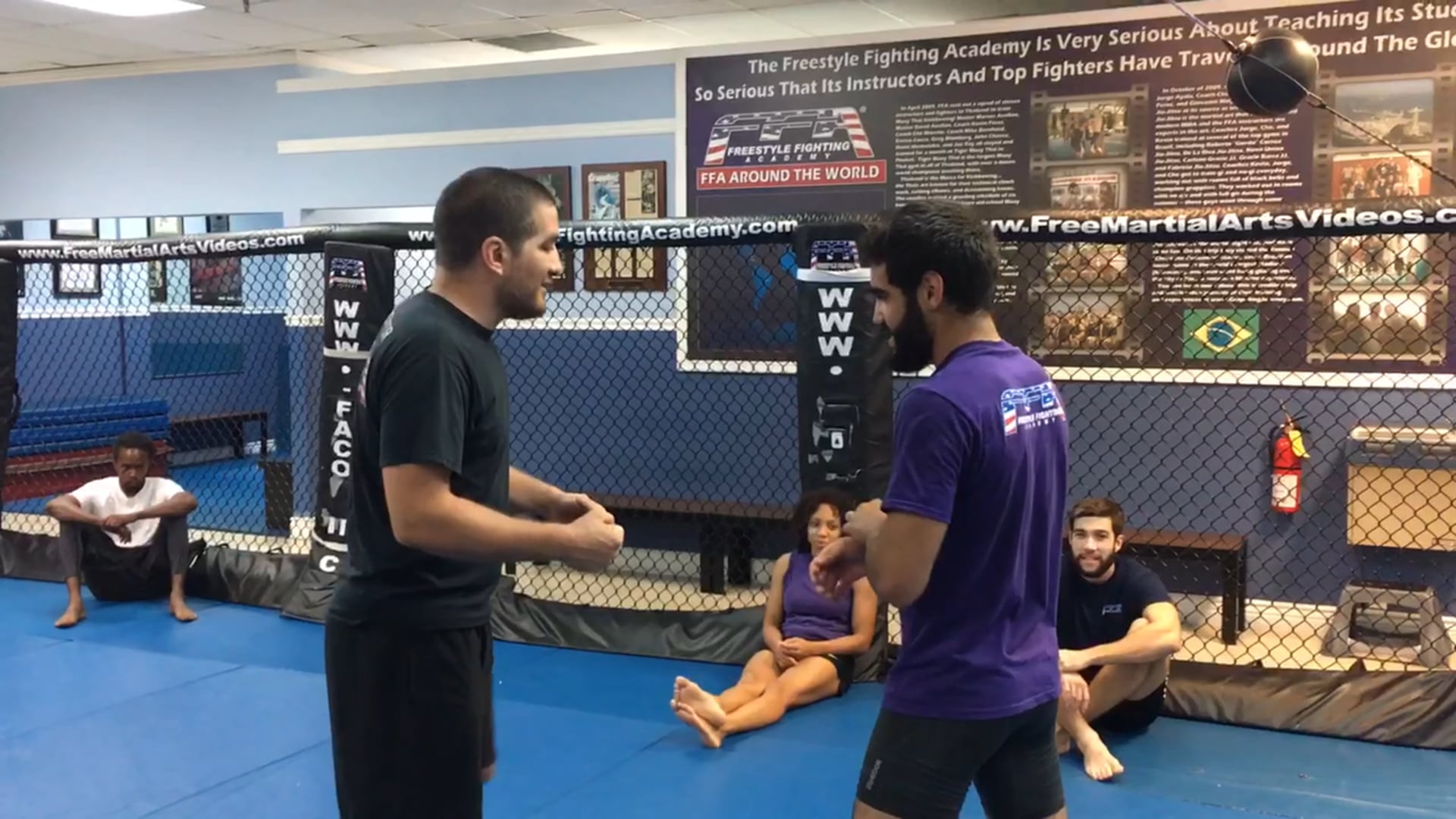 Double leg from double wrist control - FFAcoach