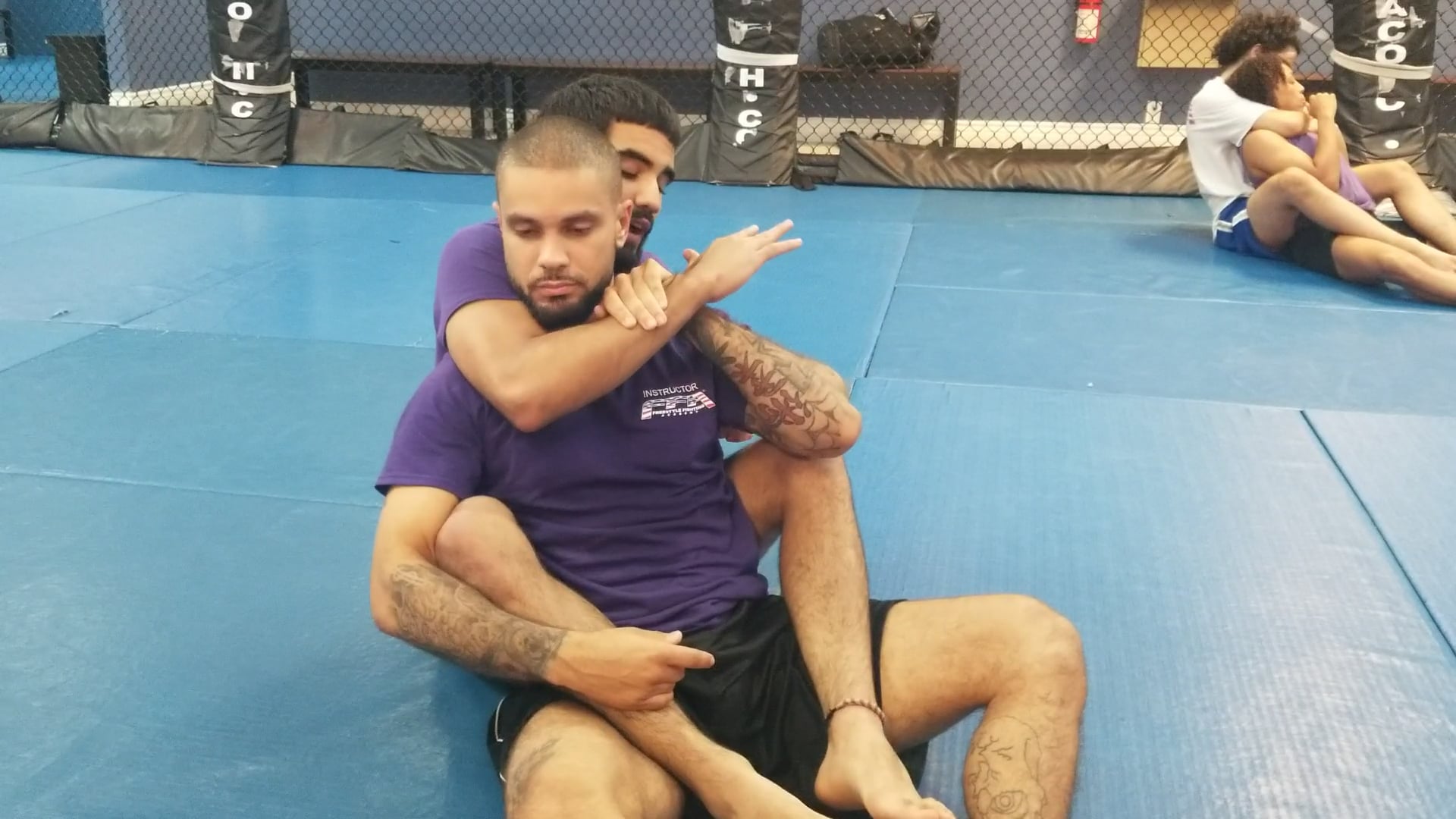 Rear naked choke with wrist lock - FFAcoach