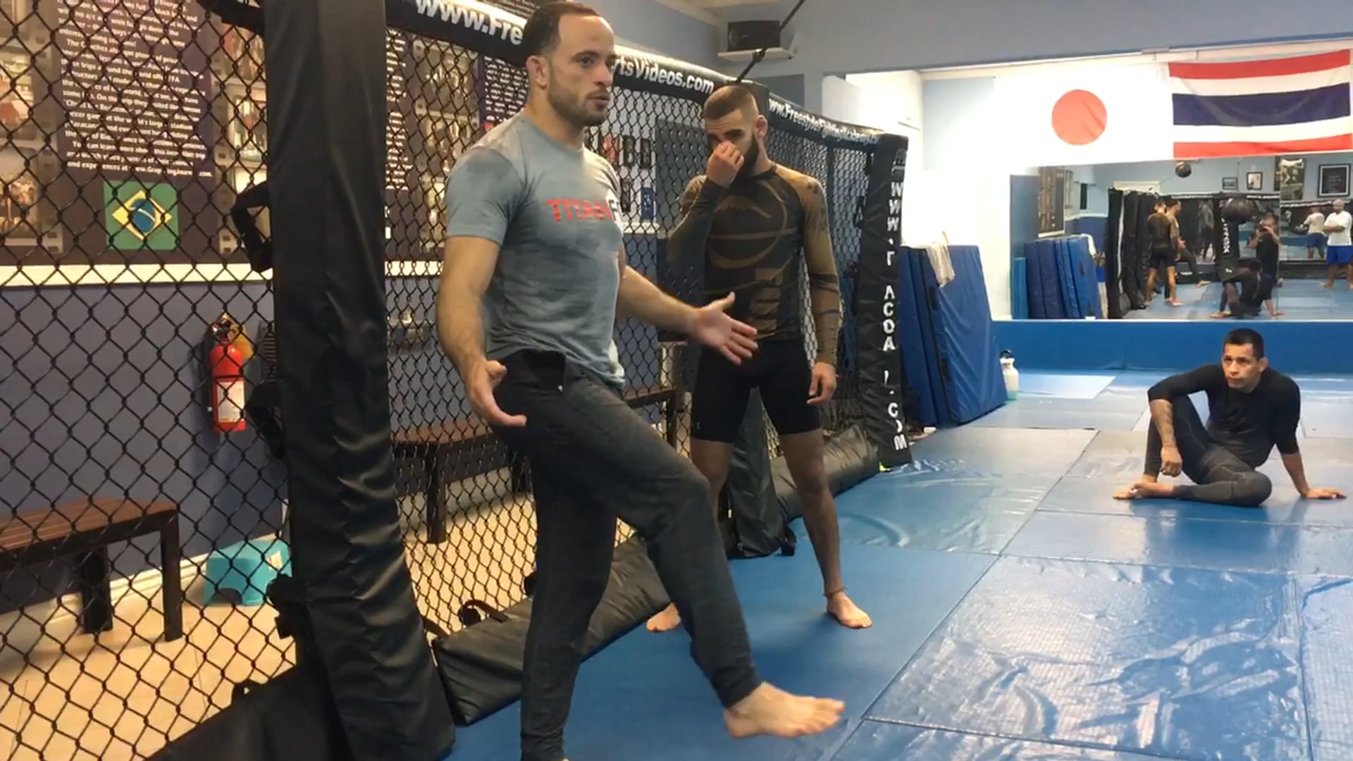 Leg hook takedown - FFAcoach